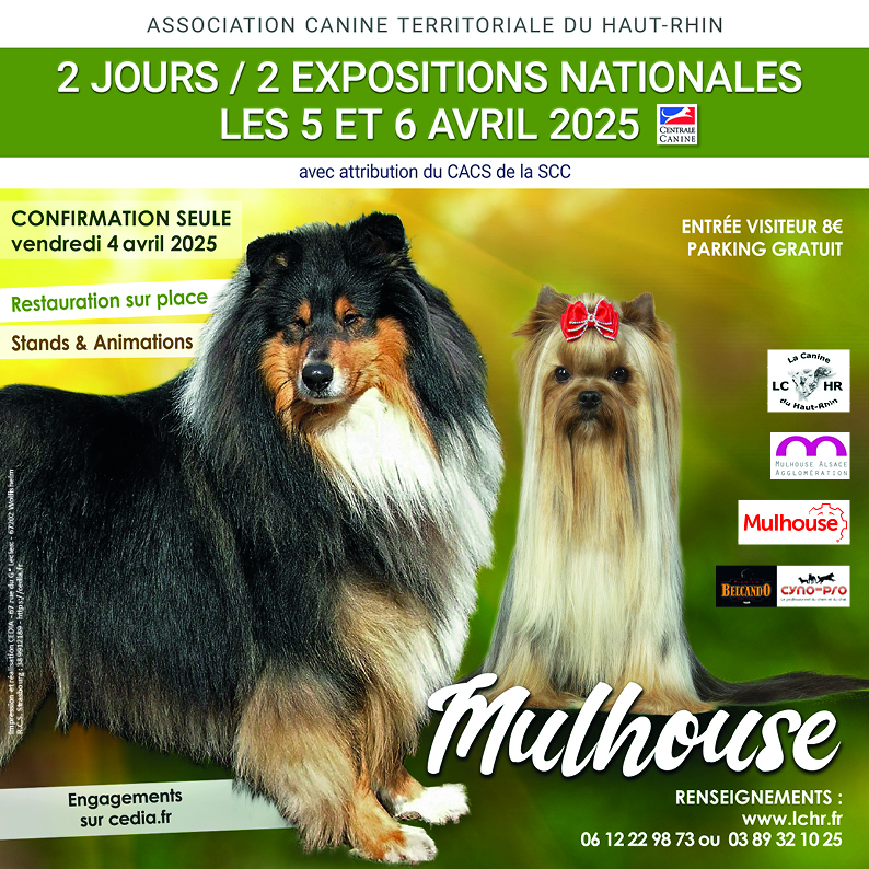 Expositions canines des 5 & 6 avril 2025 | Société Centrale Canine