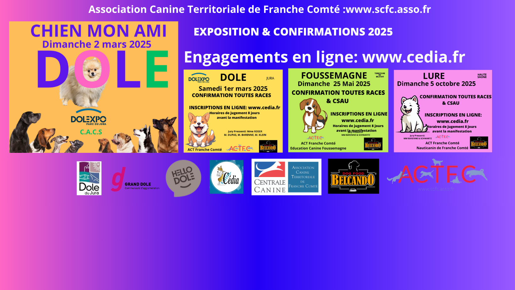 EXPOSITION ET CONFIRMATION 2025 | Société Centrale Canine