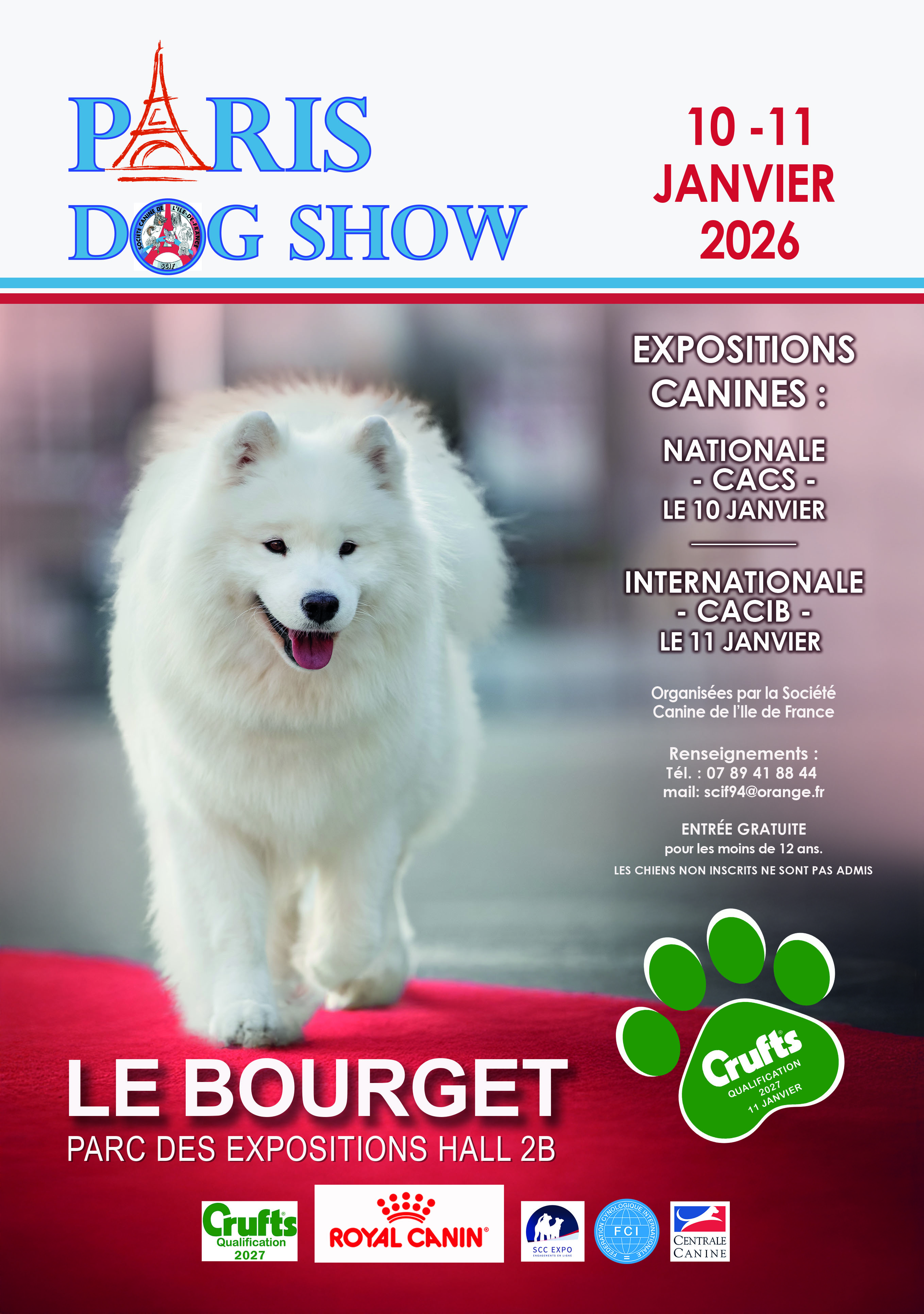 PARIS DOG SHOW 10 et 11 janvier 2026 | Société Centrale Canine